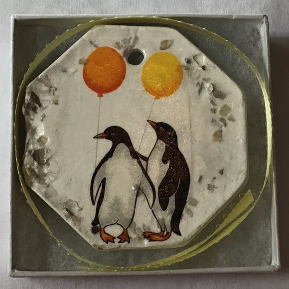 The Tabby Brick | Holiday | Tabby Brick Ornament With Penguins And ...